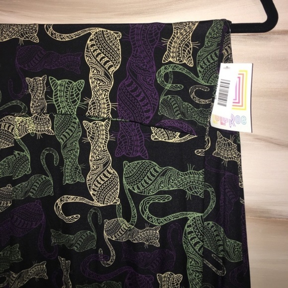 LuLaRoe | Skirts | Llr Maxi Skirt Cat Print | Poshmark